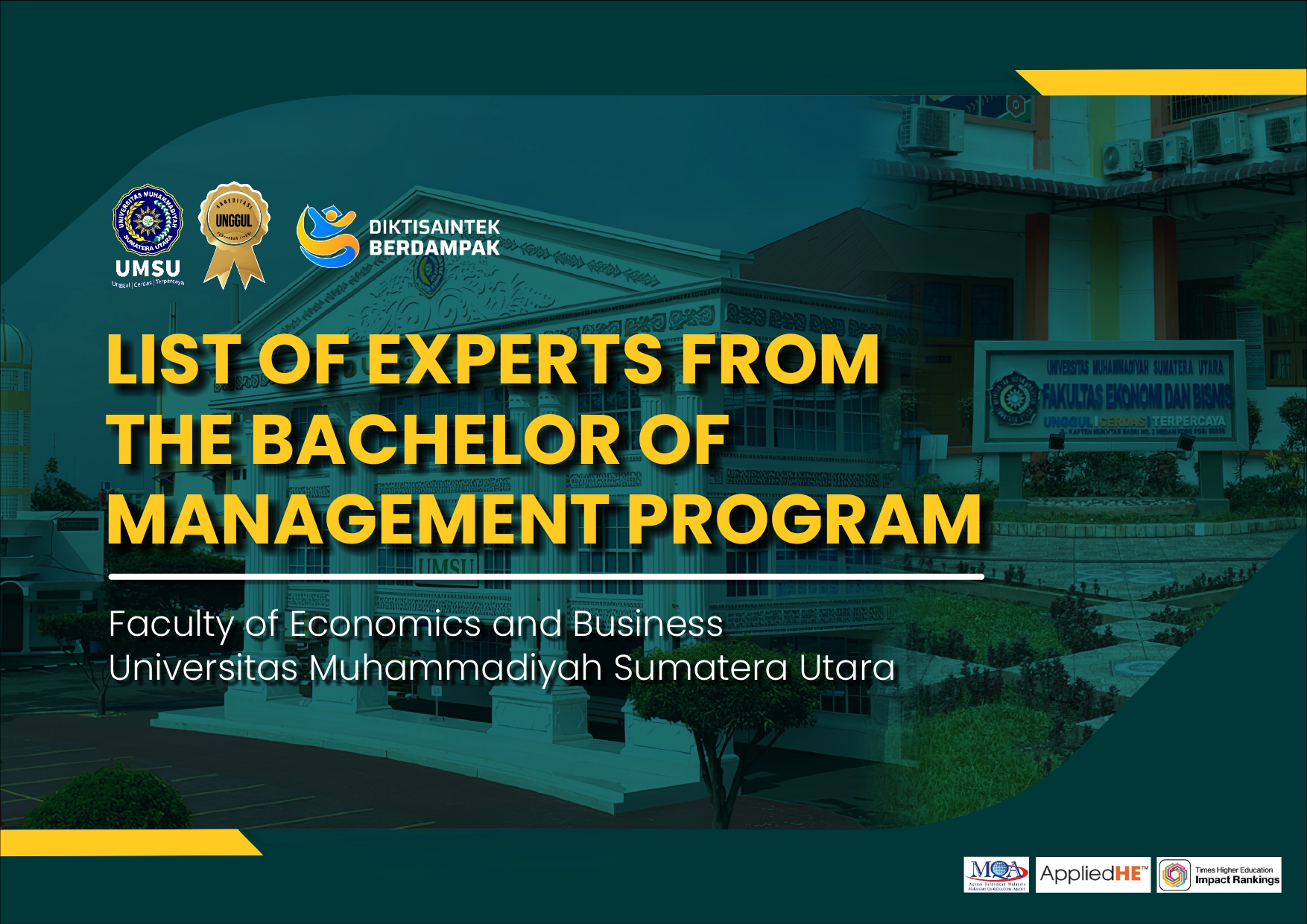 LIST OF EXPERTS – Manajemen